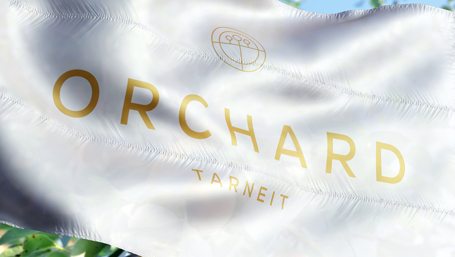 orchard logo flag - Sense creative agency